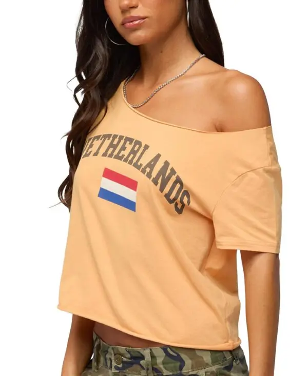 EDIKTED Netherlands Off Shoulder T Shirt