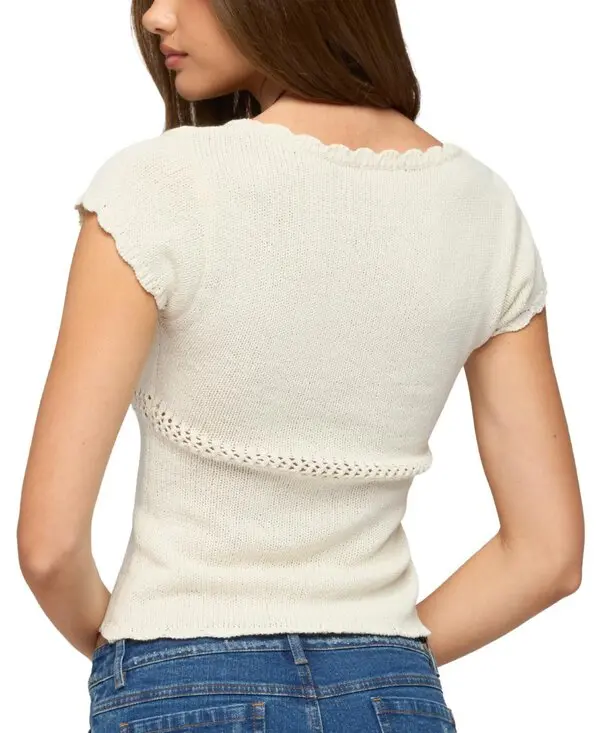 EDIKTED Caelyn Knit V-neck Top