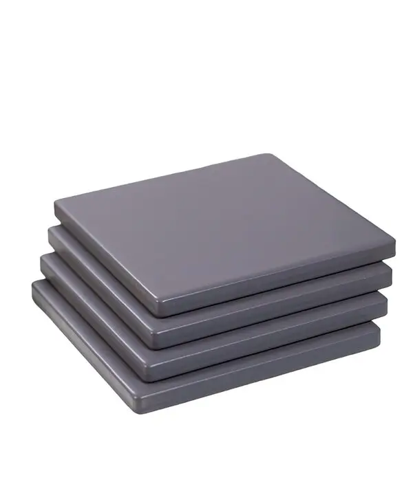 OLD STONE Glazed Cordierite Square Pizza Stone 4 Piece Set
