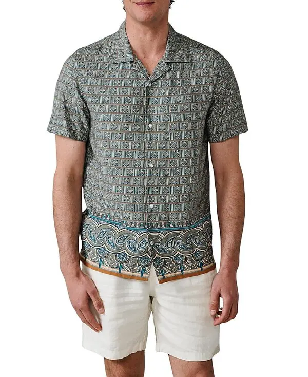 Aubin Belmont Printed Shirt - Tile Print