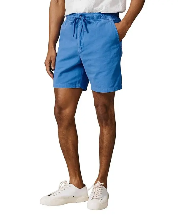 Aubin Allanby Cotton Drawstring Rugby Short - Cornflower