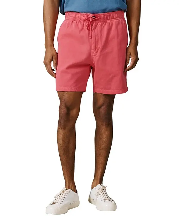 Aubin Allanby Cotton Drawstring Rugby Short - Pink