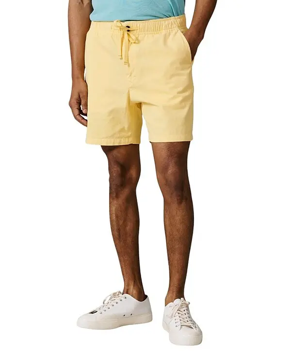 Aubin Allanby Cotton Drawstring Rugby Short - Yellow