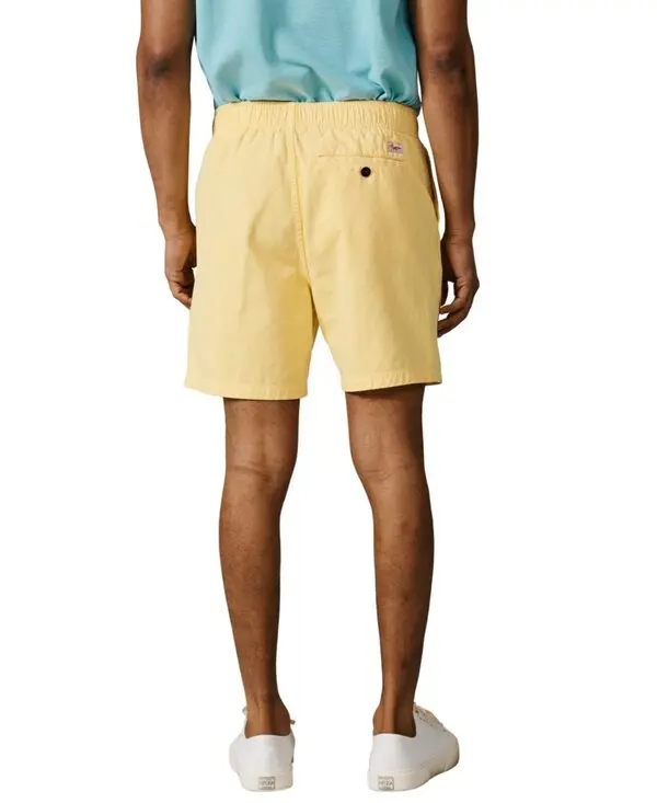 Aubin Allanby Cotton Drawstring Rugby Short - Yellow