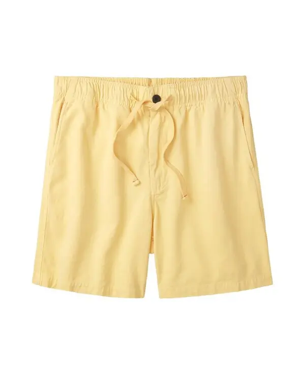 Aubin Allanby Cotton Drawstring Rugby Short - Yellow