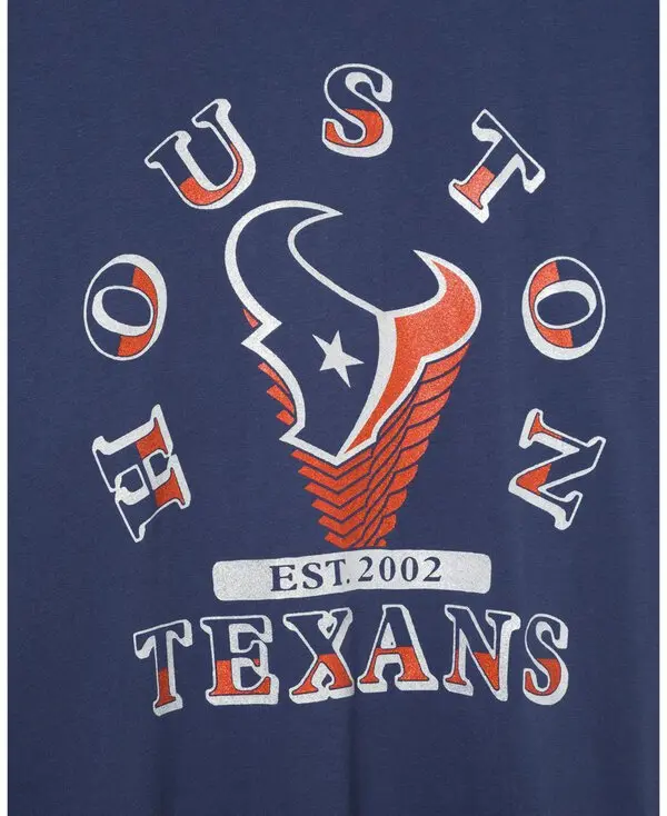 Junk Food Clothing Houston Texans Glitter Boxy Ringer