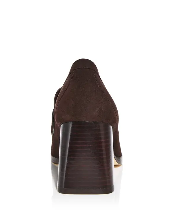 STUART WEITZMAN Vera Loafer Suede Pumps