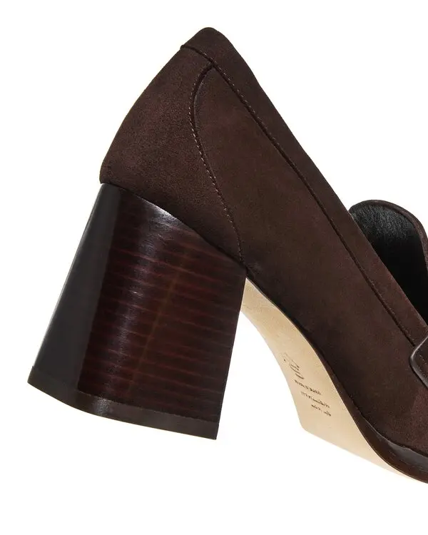 STUART WEITZMAN Vera Loafer Suede Pumps