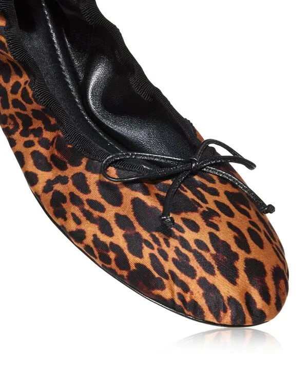 STUART WEITZMAN Nia Leopard Print Ballet Flats