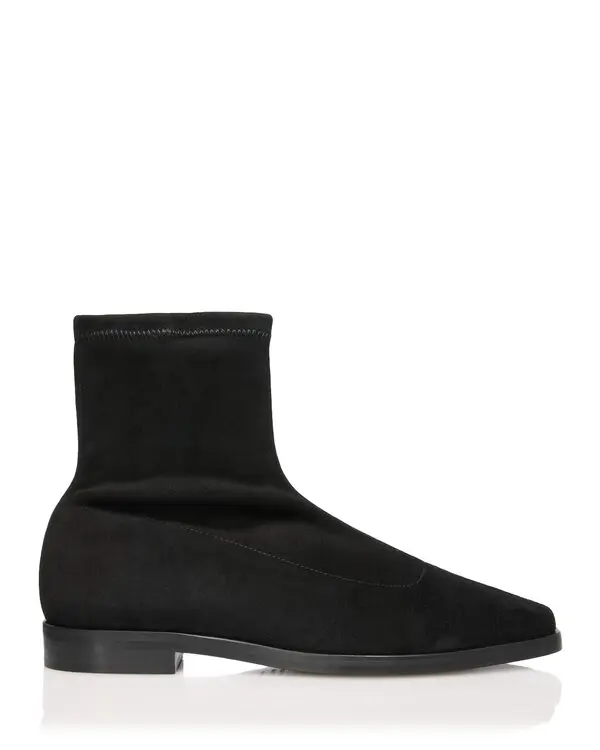 STUART WEITZMAN Staci Stretch Suede Ankle Boots