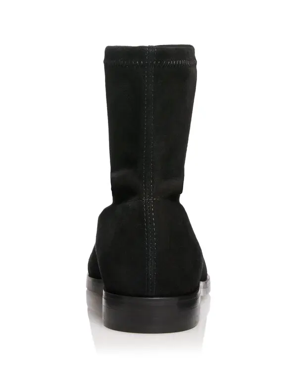 STUART WEITZMAN Staci Stretch Suede Ankle Boots