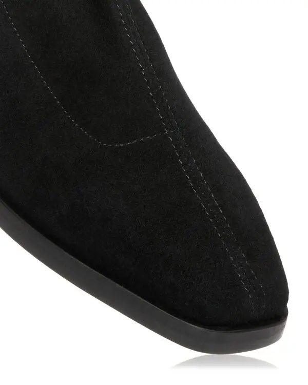 STUART WEITZMAN Staci Stretch Suede Ankle Boots