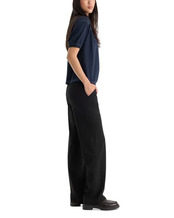 Good American Low Rise Straight Leg Pants