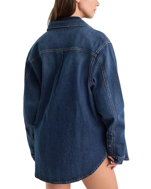 Good American The Denim Overshirt