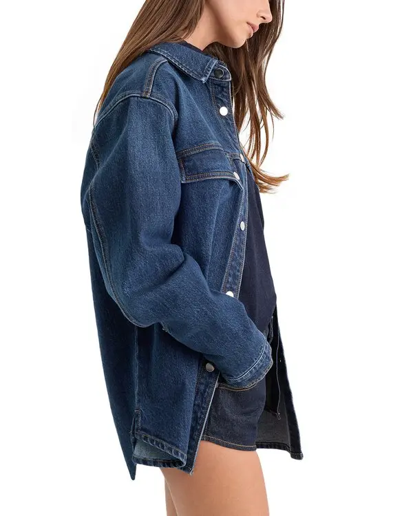 Good American The Denim Overshirt