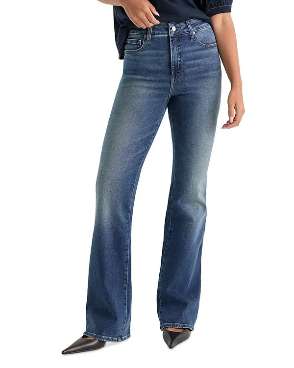 Good American Good Classic High Rise Bootcut Jeans In Indigo1327b - Indigob