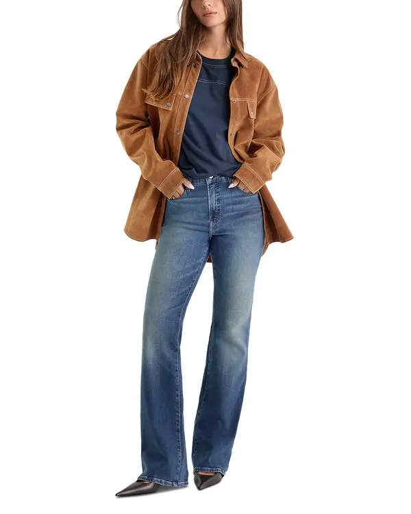 Good American Good Classic High Rise Bootcut Jeans In Indigo1327b