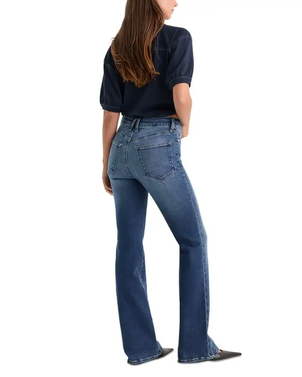 Good American Good Classic High Rise Bootcut Jeans In Indigo1327b
