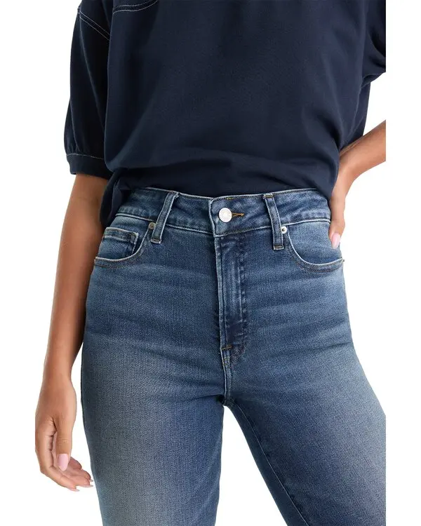 Good American Good Classic High Rise Bootcut Jeans In Indigo1327b