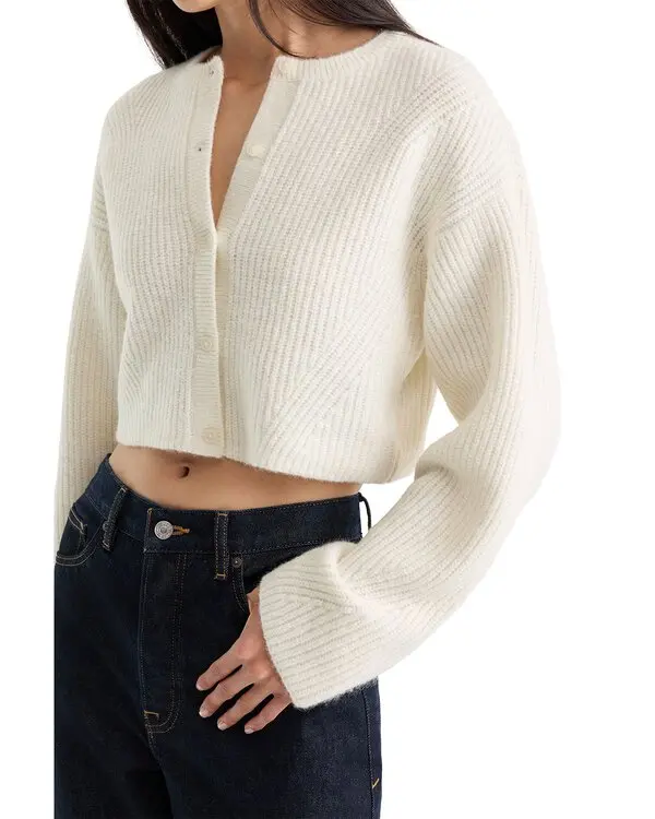 Good American The Chunky Knit Cardigan
