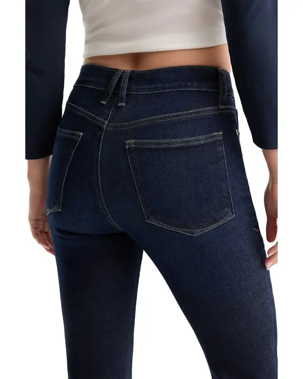 Good American Soft Tech Good Legs Flare Jeans In Indigo1308