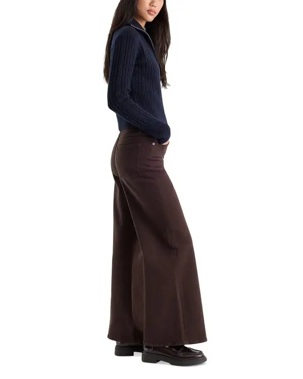 Good American Good Waist Palazzo Ankle Jeans