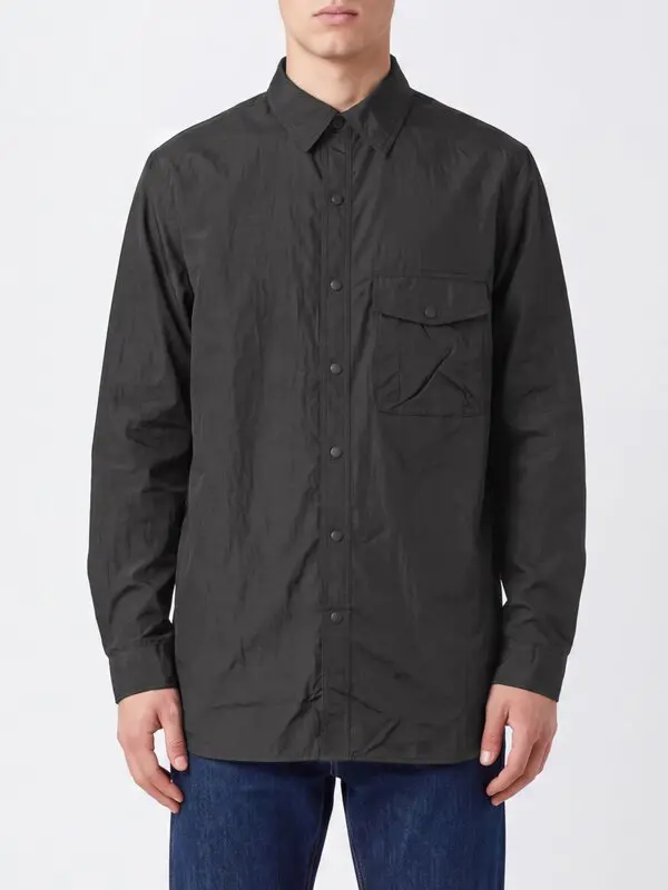 Y3 3-stripes Logo Stretch Technical Fabric Shirt Jacket - Black