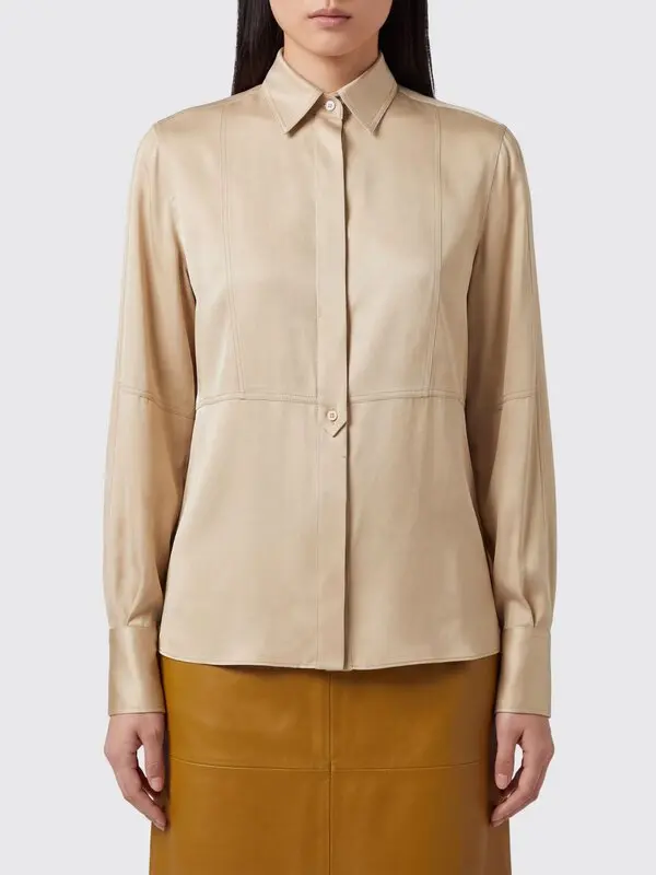 Brunello Cucinelli Slim Fit Stretch Silk Shirt