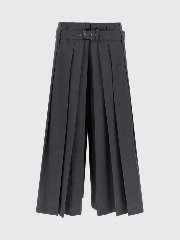 Brunello Cucinelli Cropped Wide-leg Pleated Wool Trousers