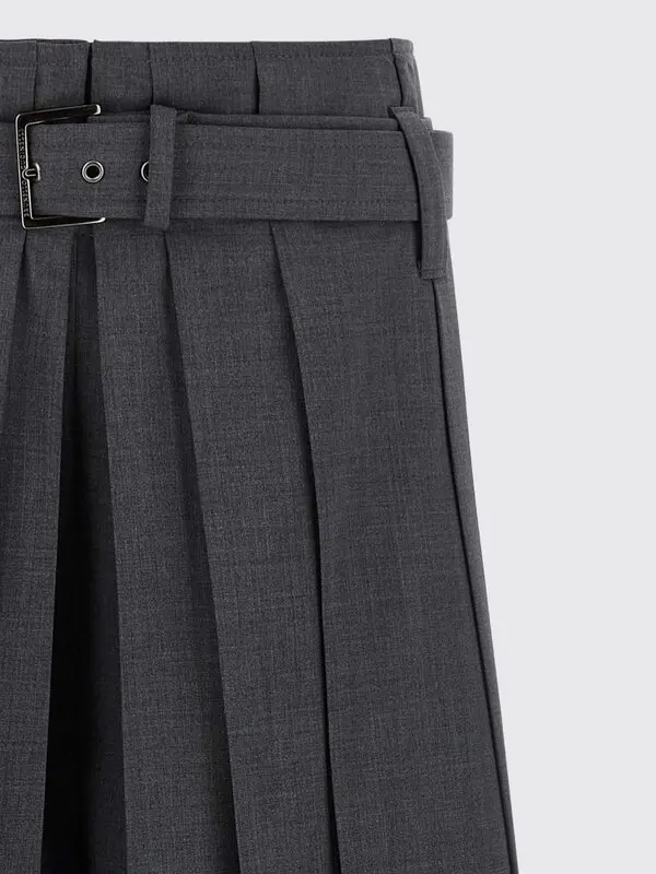 Brunello Cucinelli Cropped Wide-leg Pleated Wool Trousers
