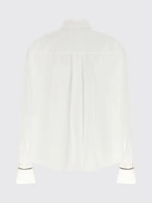 Brunello Cucinelli Cotton Shirt With Monili Decoration