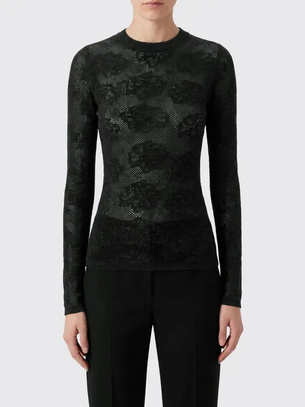 Brunello Cucinelli Lace Knit Sweater - Grey