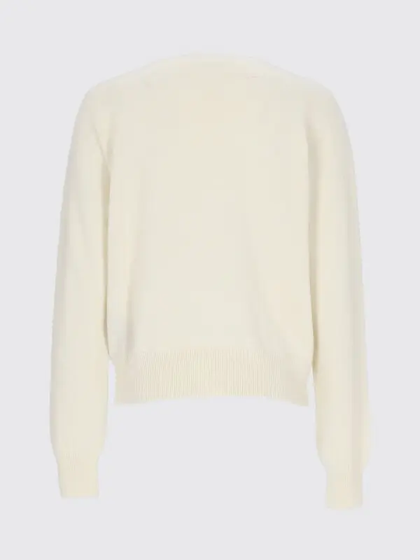 Balmain Cashmere Virgin Wool Blend Crewneck Jumper - White