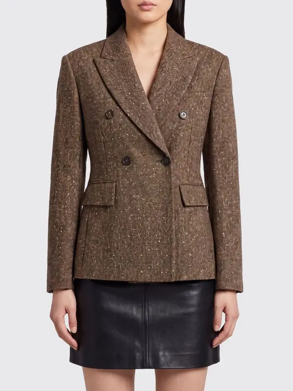 Brunello Cucinelli Double-breasted Wool Blend Blazer