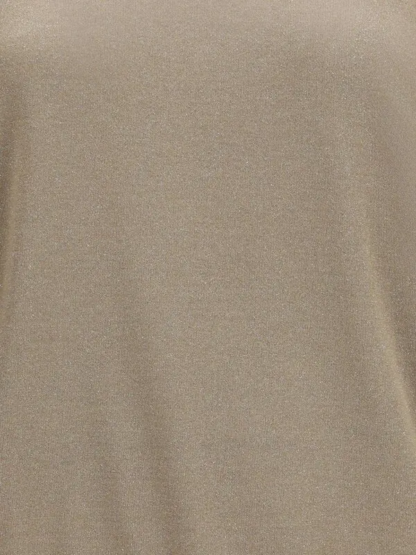 Brunello Cucinelli Relaxed Fit Cashmere And Silk Crewneck Jumper - Brown