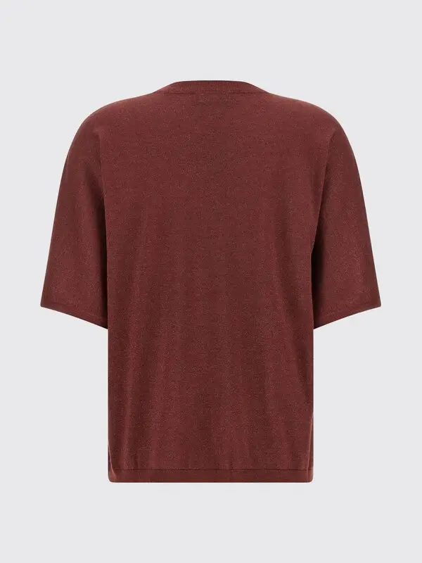 Brunello Cucinelli Relaxed Fit Cashmere And Silk Crewneck Jumper - Red