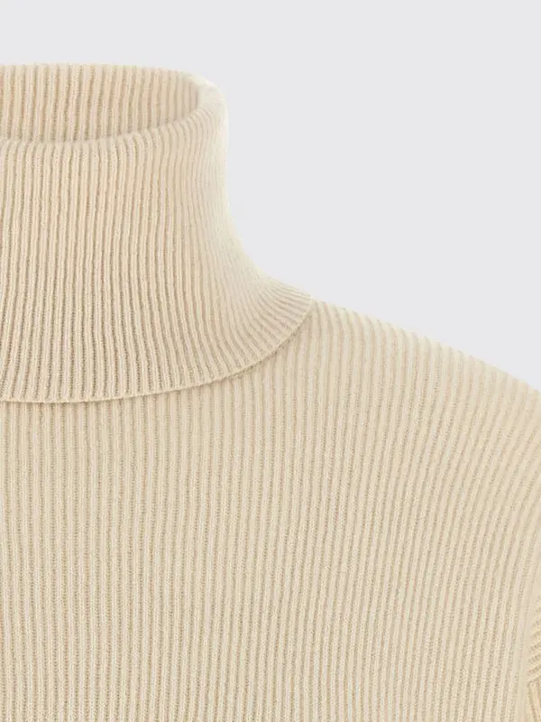 Brunello Cucinelli Ribbed Turtleneck Sweater - White