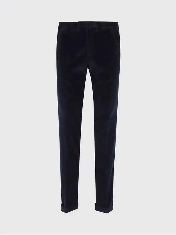 BRIGLIA 1949 Slim Fit Cotton Velvet Chino Trousers - Navy