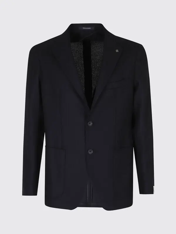 Tagliatore Single-breasted Wool Blazer With Peak Lapels And Back Vent