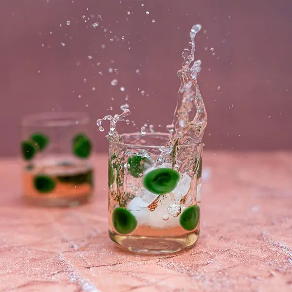 VIETRI Drop Double Old Fashioned Glass, Set Of 2