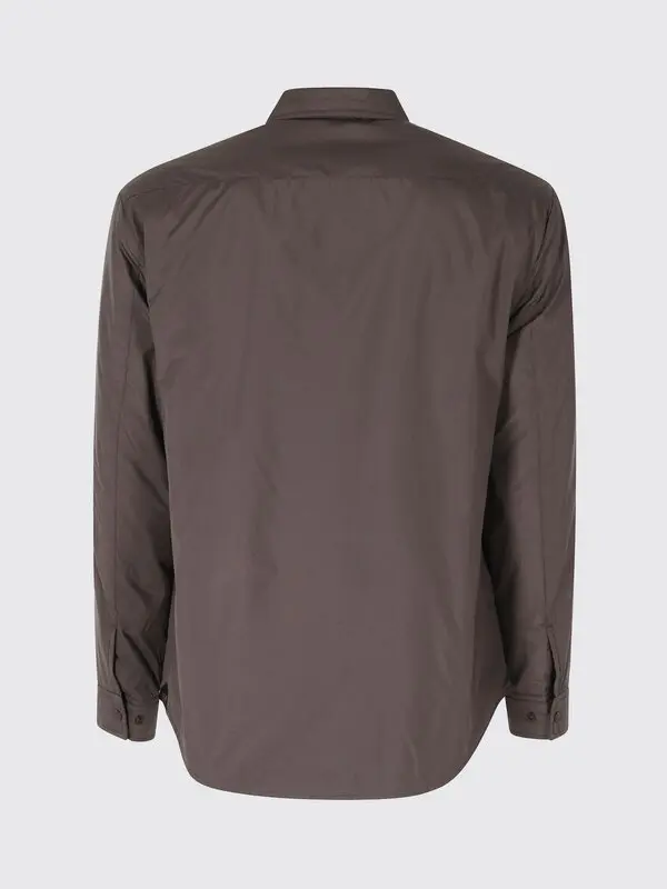 BRIGLIA 1949 Nylon Shirt Jacket With Snap Buttons - Brown