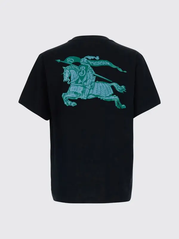 Burberry Equestrian Knight Logo Cotton Crewneck T-shirt