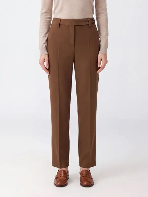 Brunello Cucinelli Straight-fit Stretch Cotton Chino Trousers With Monili Detail