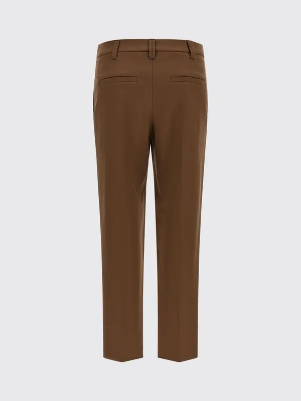 Brunello Cucinelli Straight-fit Stretch Cotton Chino Trousers With Monili Detail