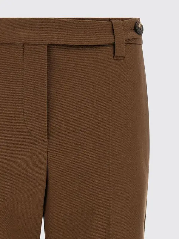 Brunello Cucinelli Straight-fit Stretch Cotton Chino Trousers With Monili Detail