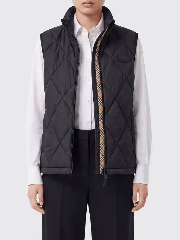Burberry Quilted High Neck Gilet