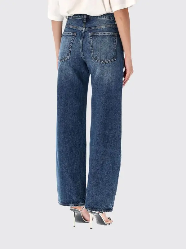 FRAME The Bow High-waisted Wide-leg Jeans In Cotton Denim - Blue