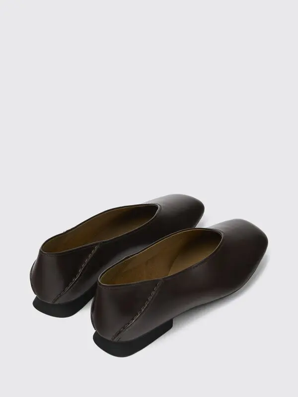 Camper Casi Myra Smooth Calfskin Leather Round-toe Ballet Flats