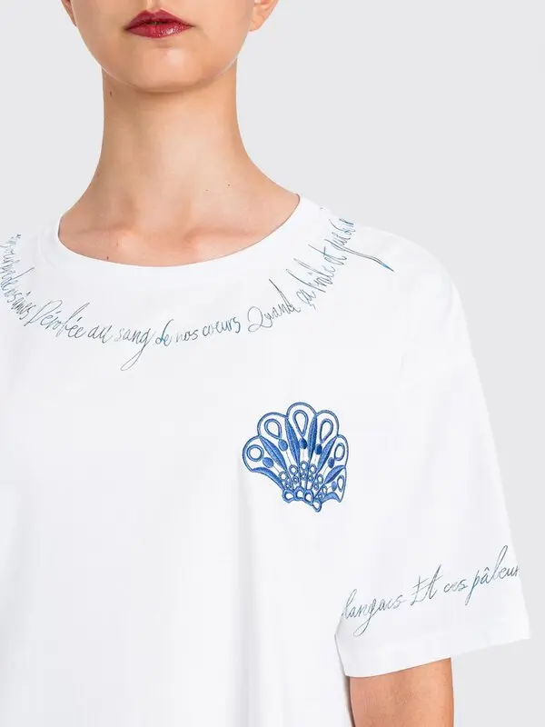TWINSET Cotton Blend T-shirt With Slogan