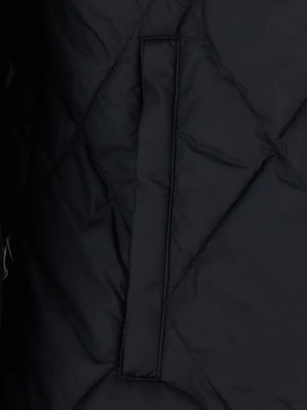 Burberry Quilted Nylon High Neck Zip Closure Short Puffer Jacket